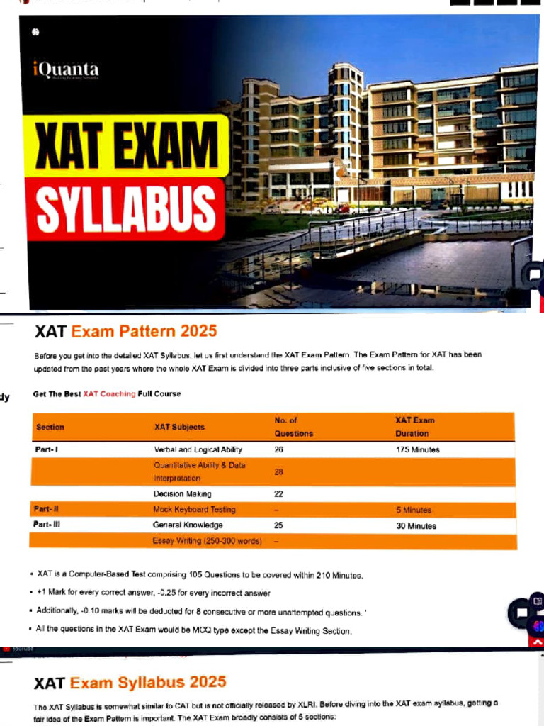 XAT | PDF | Data Analysis | Logic