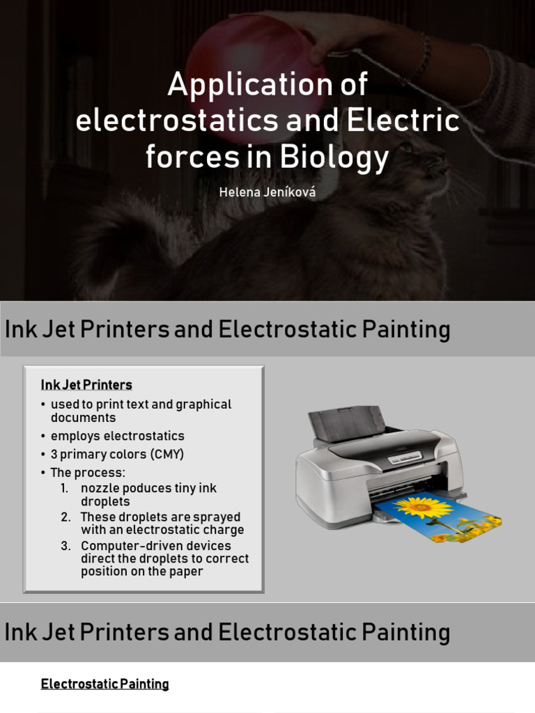 Application of Electrostatics and Electric Forces in Biology | PDF ...