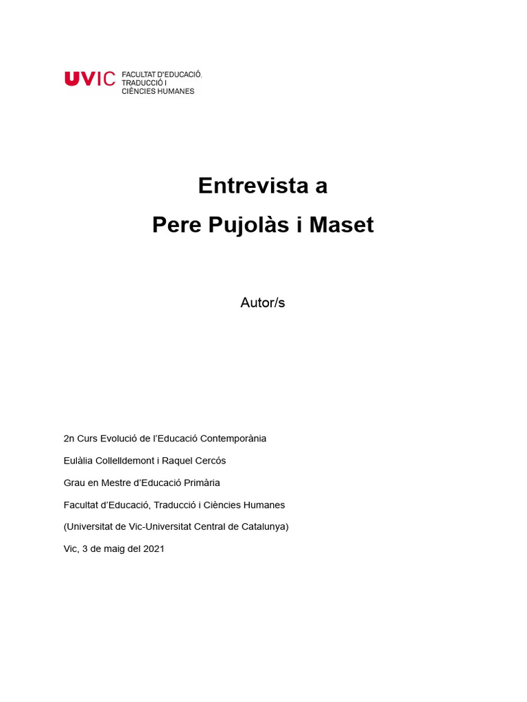 Pere Pujolàs | PDF