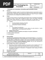 In-house Rejection Procedure Guidelines | PDF