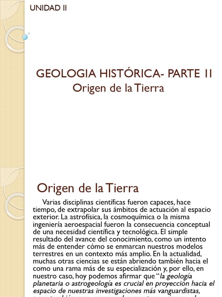 Geologia Histórica - Parte II | PDF | Tierra | Dom
