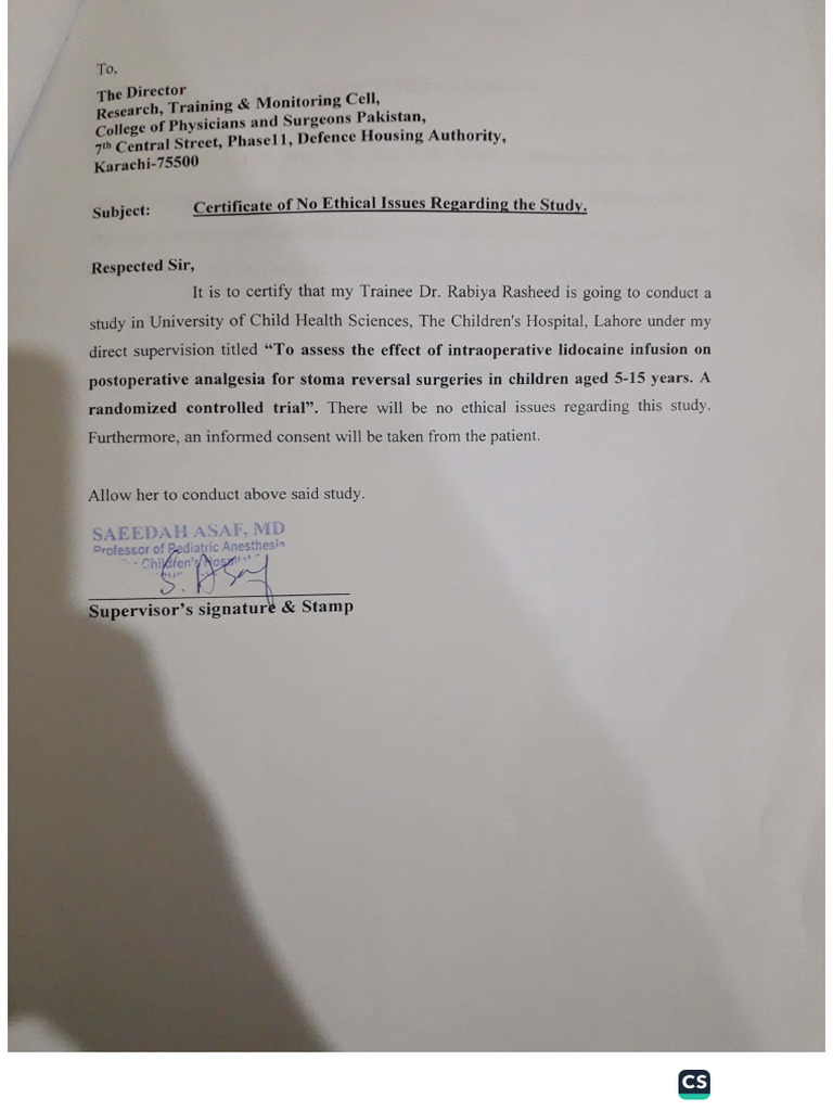 Ethical Approval | PDF