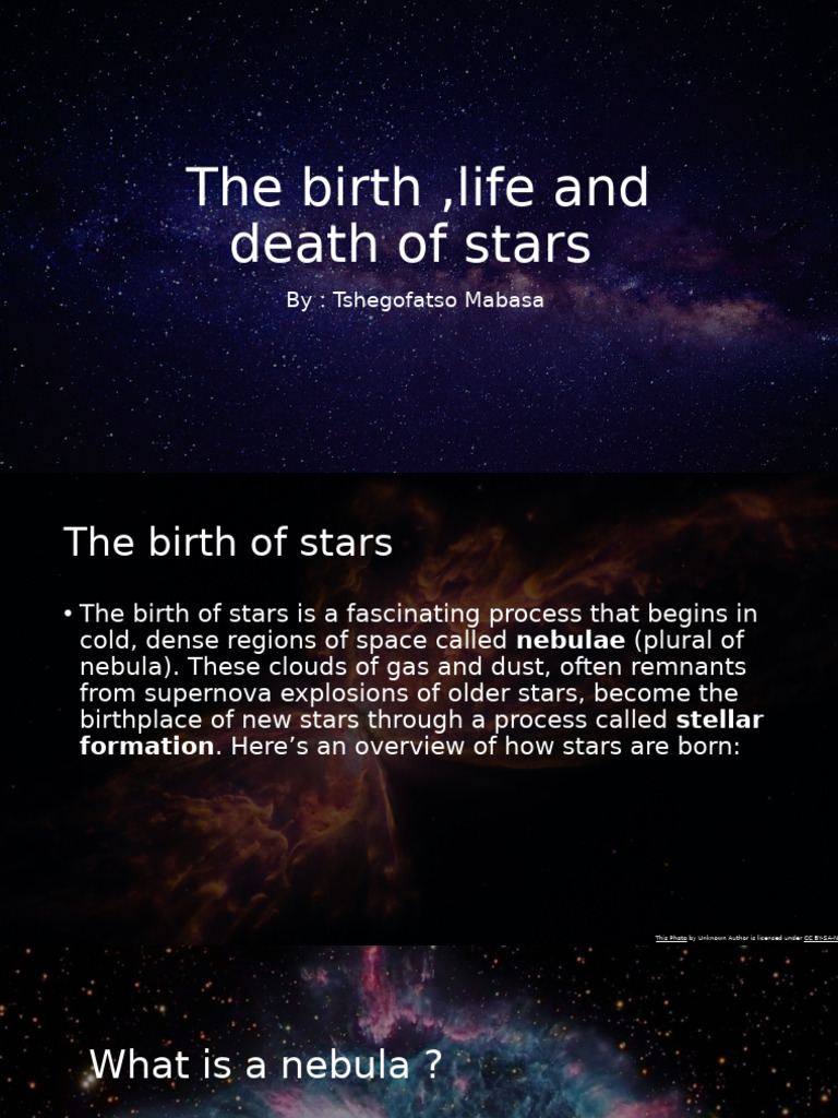 The Birth, Life and Death of Stars | PDF | Stars | Nebula