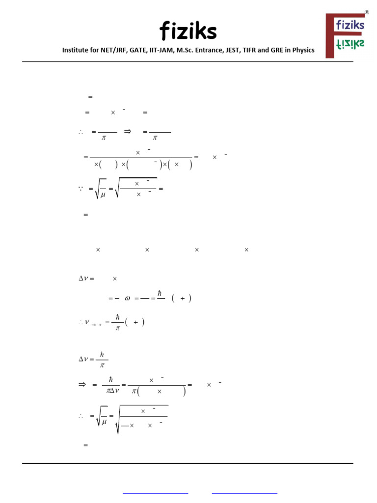 Assignment-6 - Solution - Rotational Spectrum | PDF | Oscillation | Motion (Physics)
