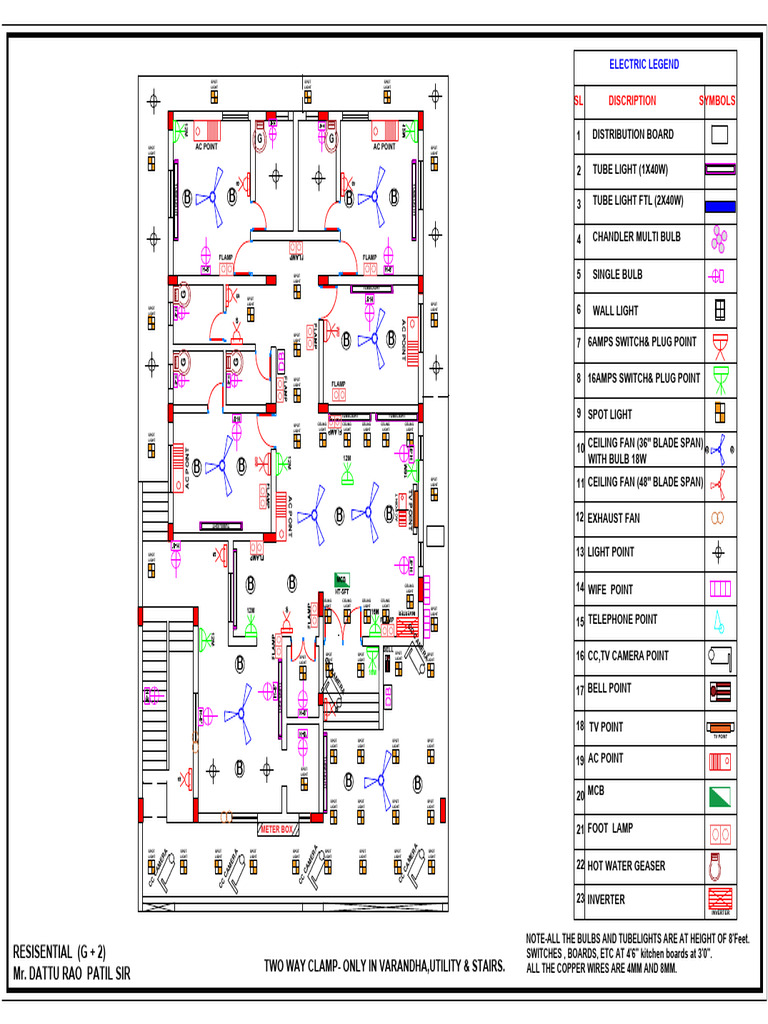 ELECTRICALDRAWINGSX Model | PDF | Fluorescent Lamp | Ceiling