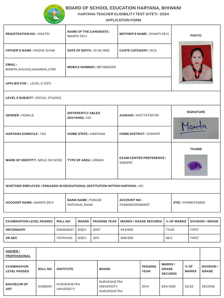 Mamta Htet Bseh | PDF