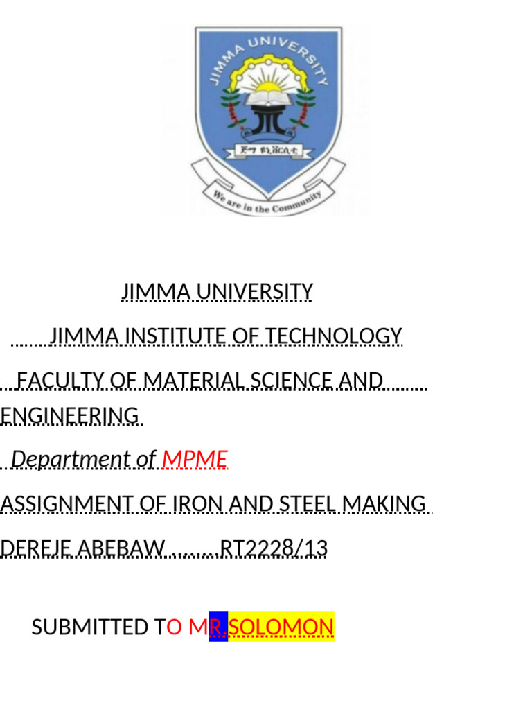 Iron Making Process Overview | PDF | Iron | Steelmaking