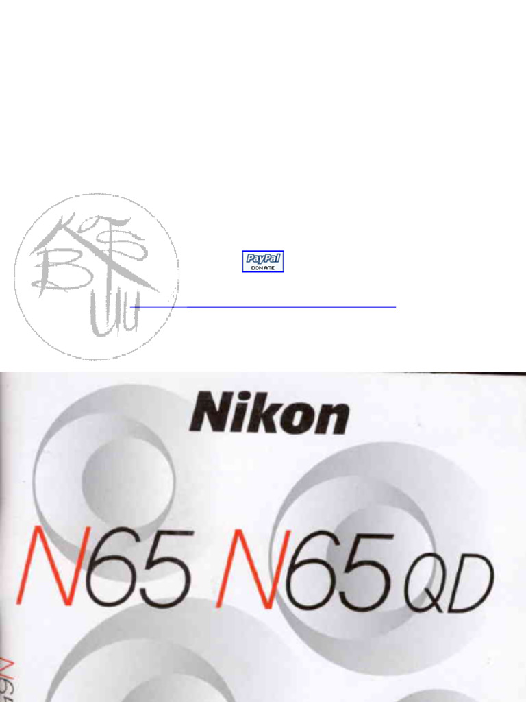 Nikon n65-1 | PDF | Exposure (Photography) | Shutter Speed