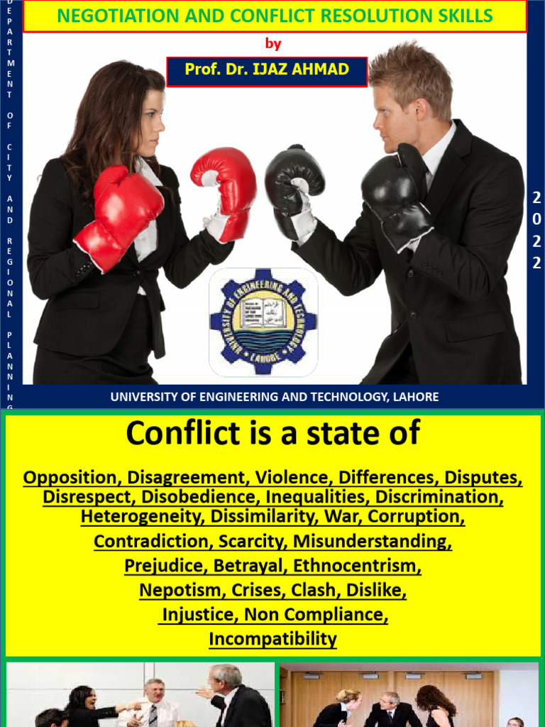 Lecture-1 Definition and Types of Conflict | PDF | Aggression | Social ...