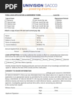 Psal Loan Application Form | PDF | Loans | Financial Services