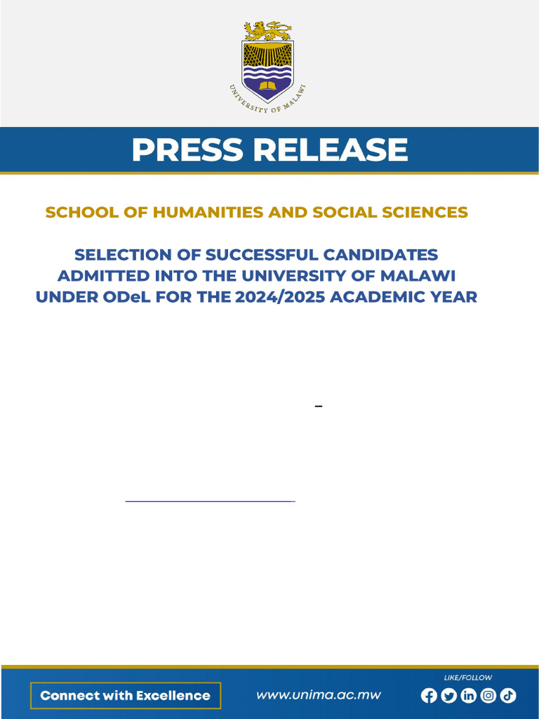 UNIMA Post Graduate Press Release | PDF | Money