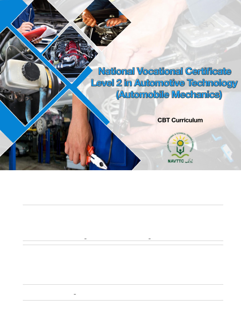 Auto Mechanic Training Guide | PDF | Auto Mechanic | Manual Transmission