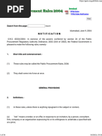 PPRA Rules 2004 Overview and Guidelines | PDF | Procurement | Treaty