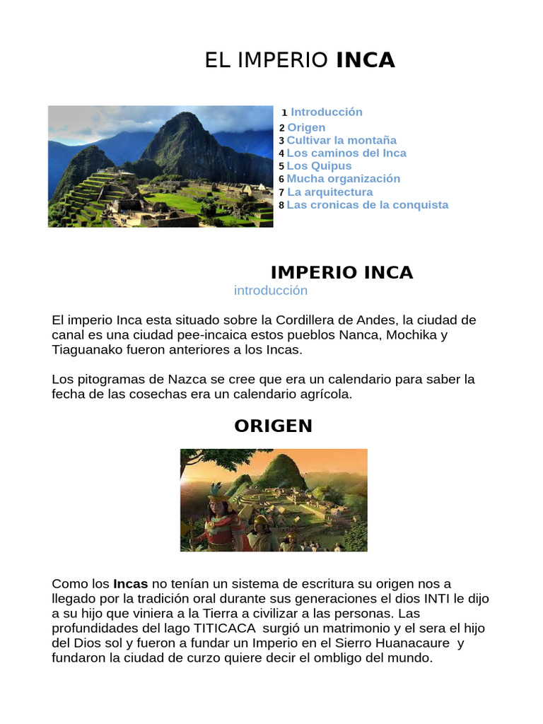 Ttrabajo GEOGRAFíA Implosion | PDF | Imperio Inca