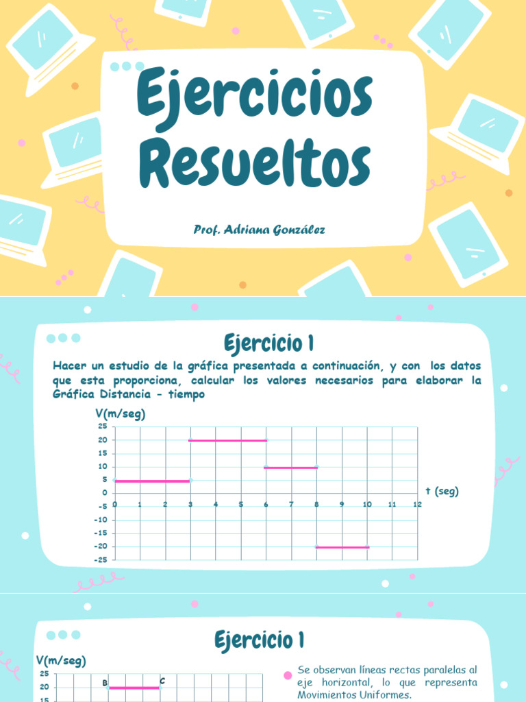 Clase 2 Ejercicios Resueltos | PDF | Velocidad | Aceleración