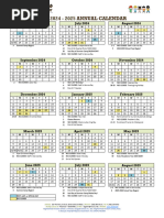 NTU Academic Calendar AY2024 25 (Semester) | PDF | Observances | Academia