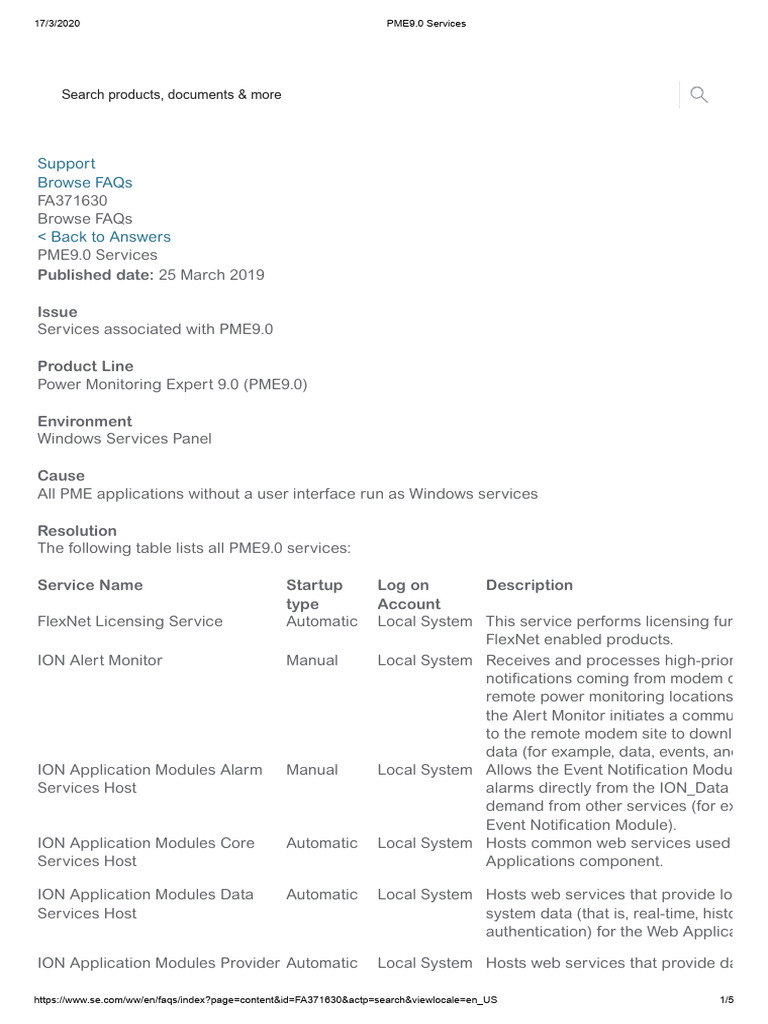 PME9.0 Services | PDF | Computers
