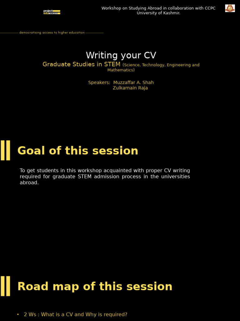 Writing Your CV - STEM | PDF | Résumé | Thesis