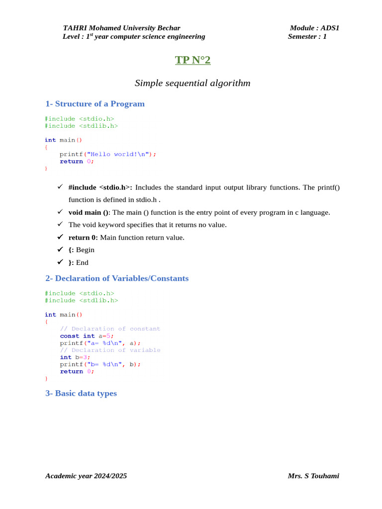 TP 2 | PDF | Computers