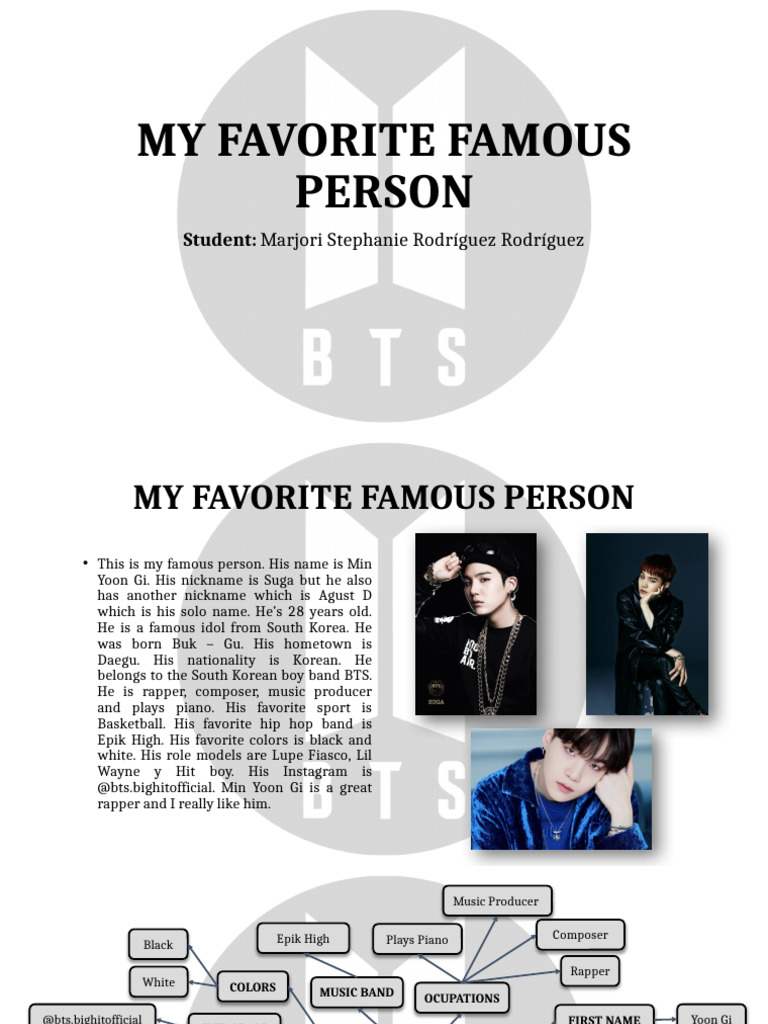 My Favorite Famous Person | PDF