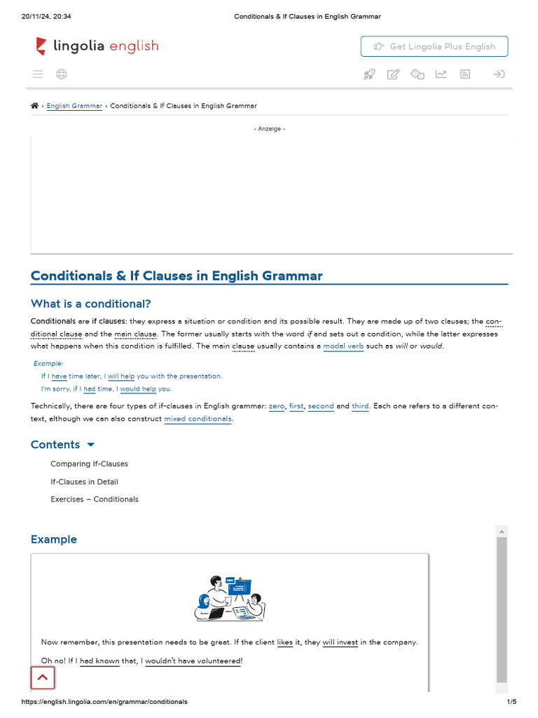 Conditionals & If Clauses in English Grammar | PDF | English Grammar | English Language