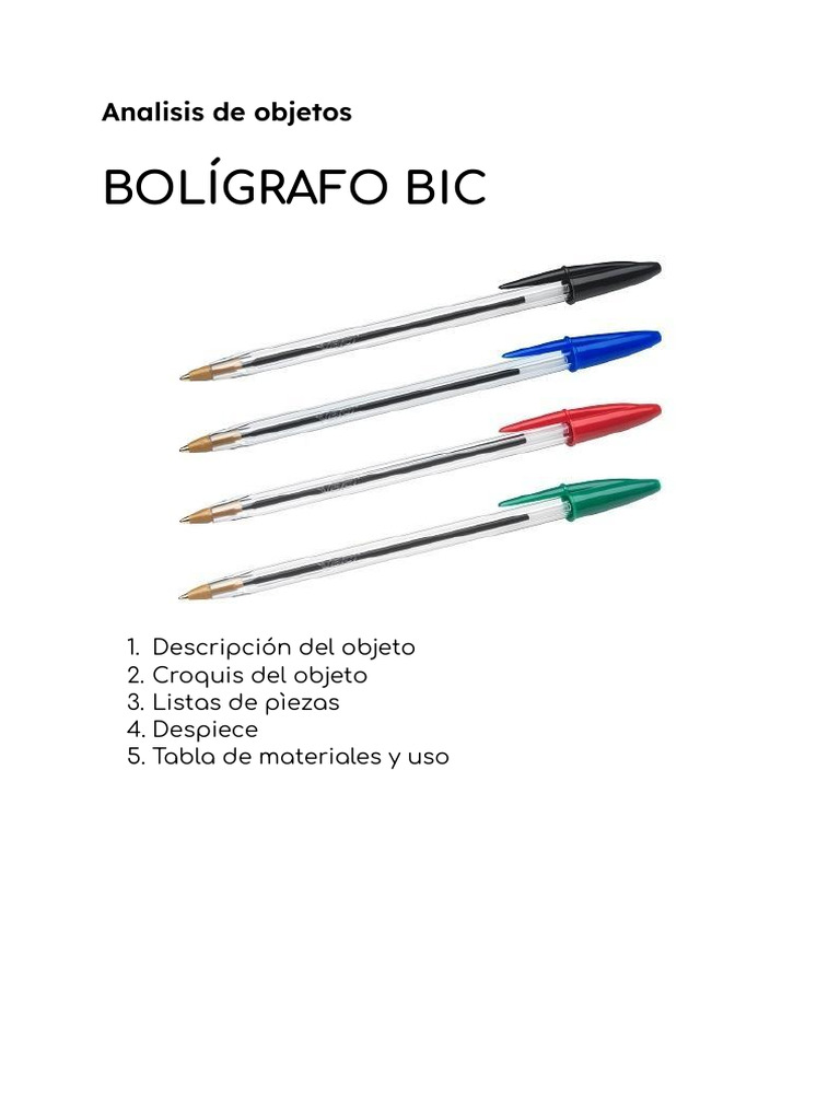 Boli Bic | PDF