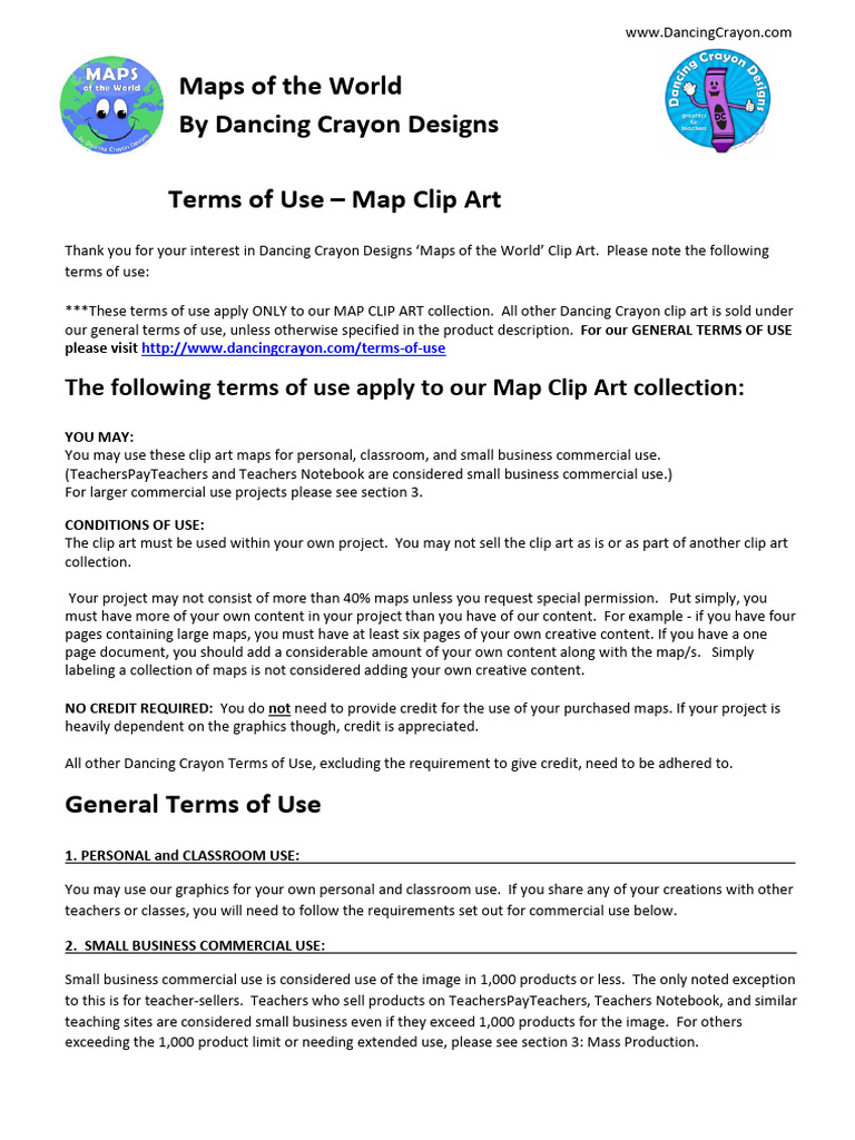 Terms_of_Use_Maps | PDF