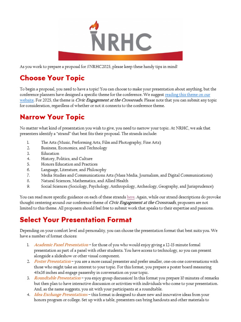 NRHC 2025 Proposal Preparation Guide | PDF | Social Sciences | Cognition