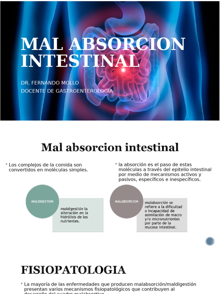 Malabsorcion Intestinal | PDF | Digestión | Gastroenterología
