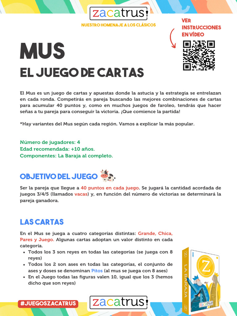 Juego-cartas-mus | PDF | Juegos de mesa | Juego