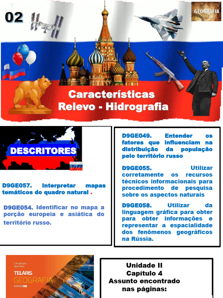 Relevo e Hidrografia da Rússia | PDF | Rússia | Política mundial