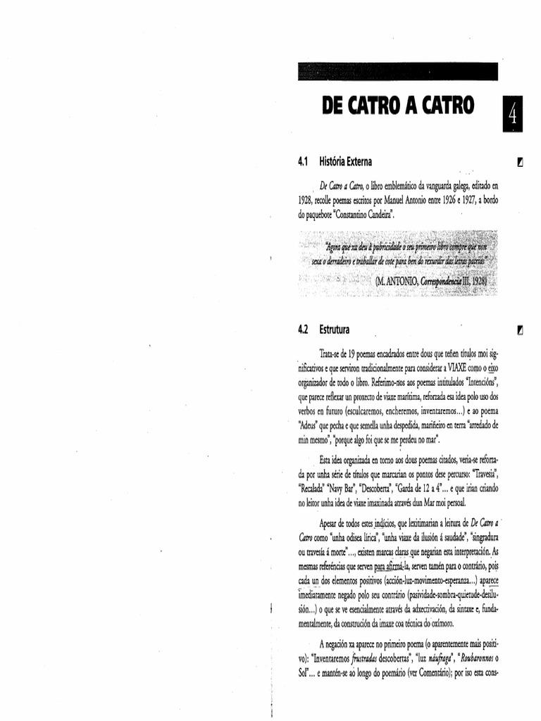 De Catro A Catro Bahía Pdf