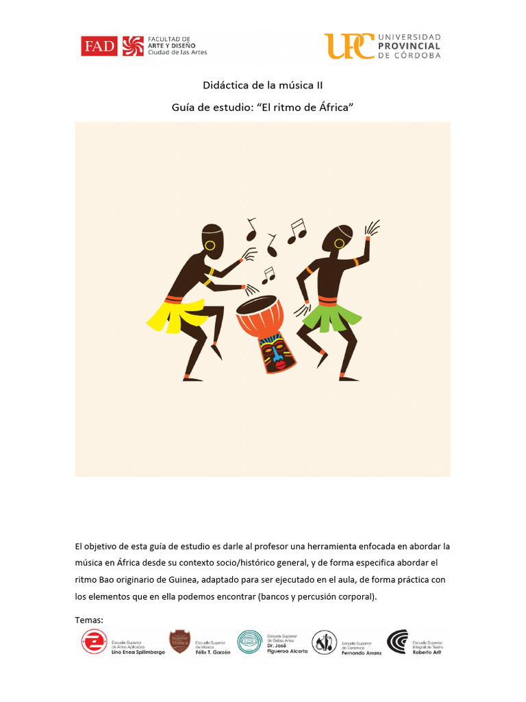 Guía de Estudio | PDF | Ritmo | África