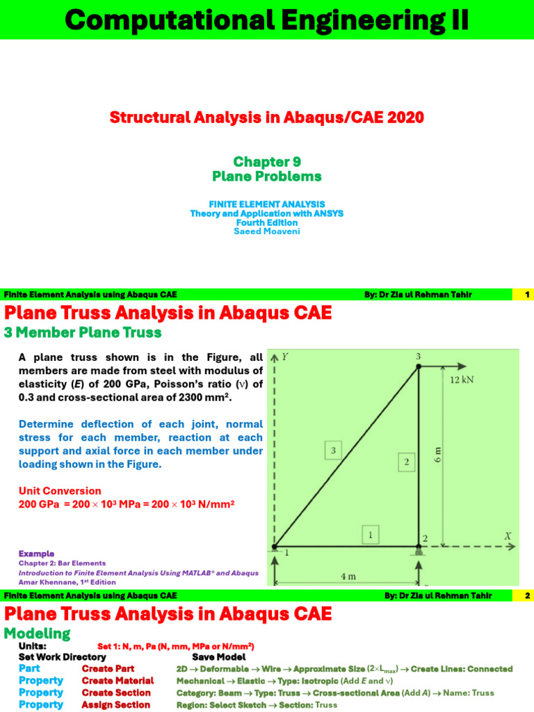 Structural Analysis Abaqus | PDF | Beam (Structure) | Elasticity (Physics)