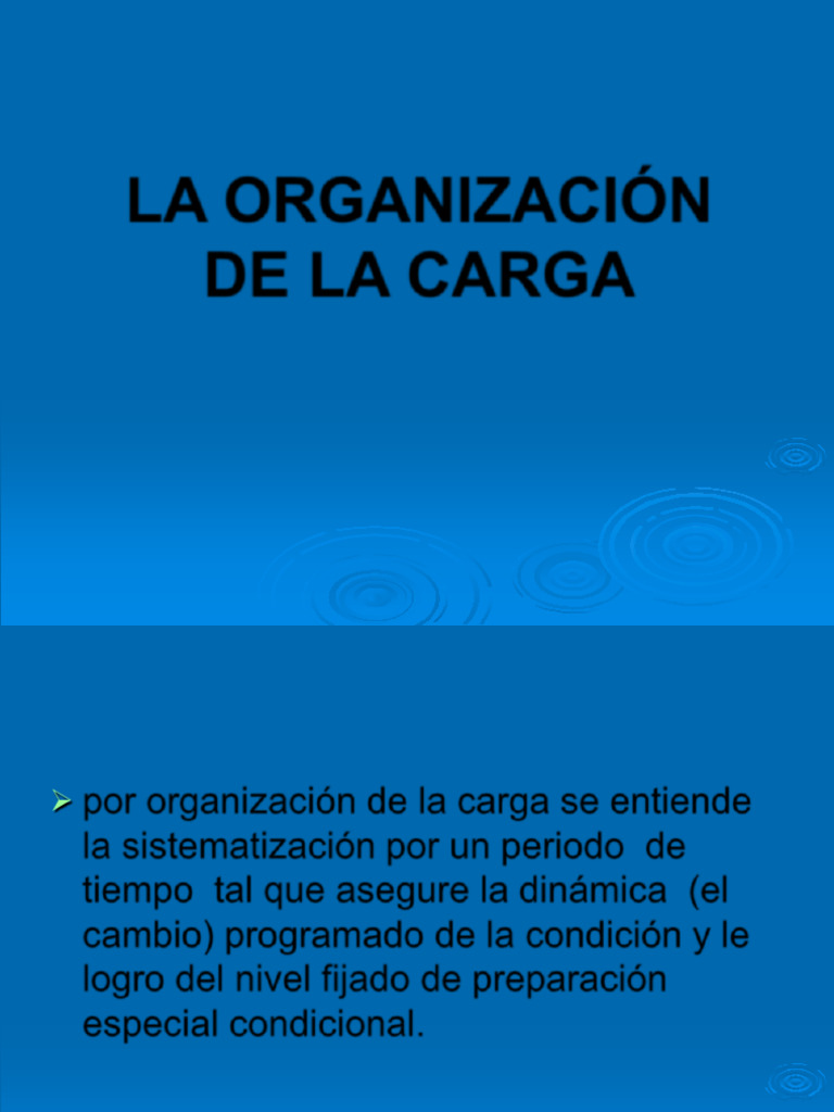 PCJIC - La Organización de La Carga | PDF