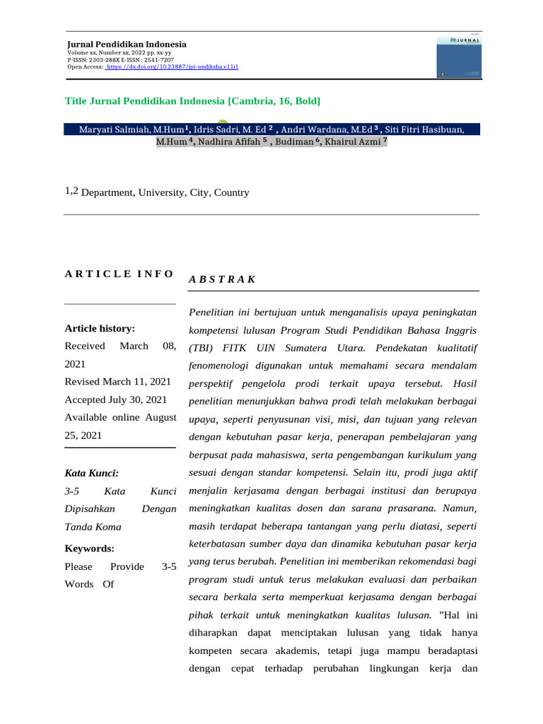 TEMPLATE JPI Artikel | PDF