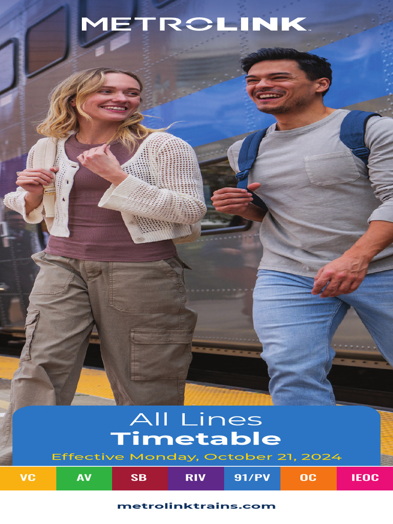 Metrolink All Lines Schedule October 2024 | PDF | Amtrak | Transporte ...