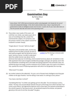 Short Stories, Henry Slesar, Examination Day | PDF