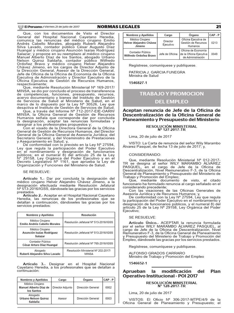 RM 3a Modificación POI 2017 | PDF | Dominio eminente | Presupuesto