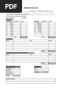 Formato Arqueo Caja 2025 | PDF | Contabilidad | Microsoft Excel