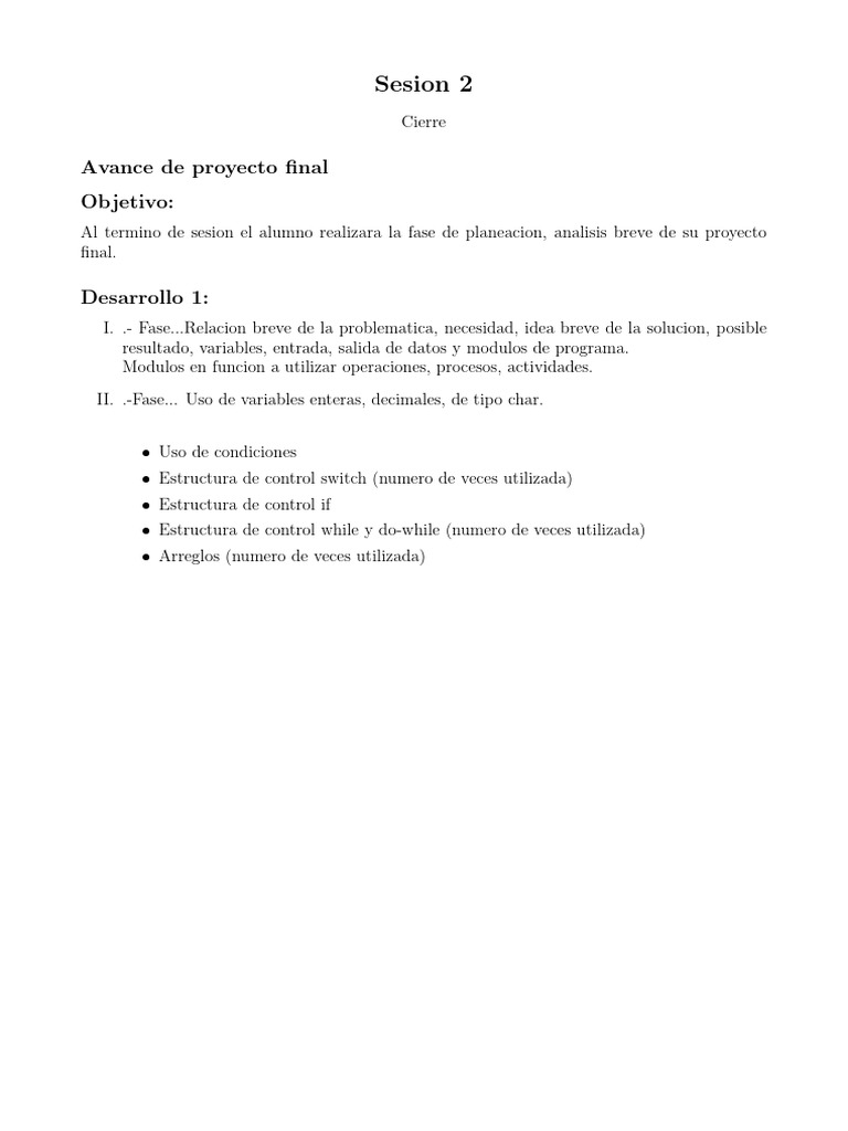 Sesion2 Cierre IP | PDF