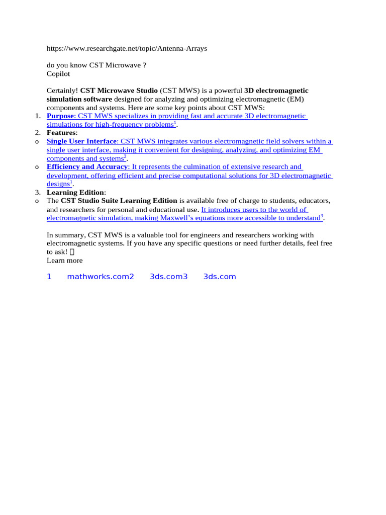 You Know CST Microwave | PDF