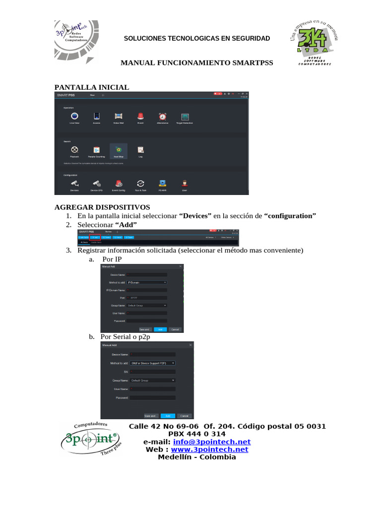Manual de Uso de SmartPSS Dahua | PDF | Informática