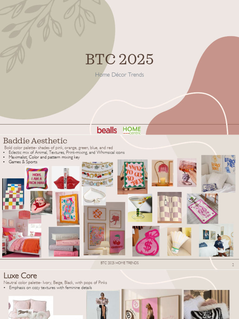 BTC 2025 Home Trends Official | PDF