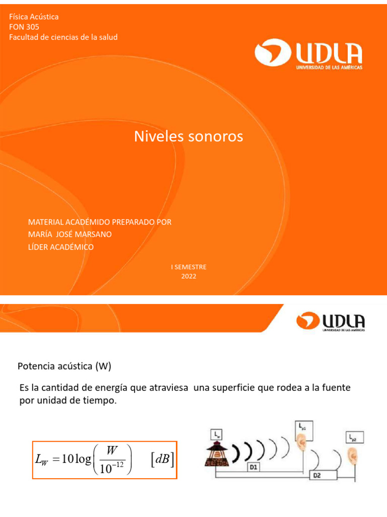 5 - Niveles Sonoros | PDF | Decibel | Cantidades fisicas