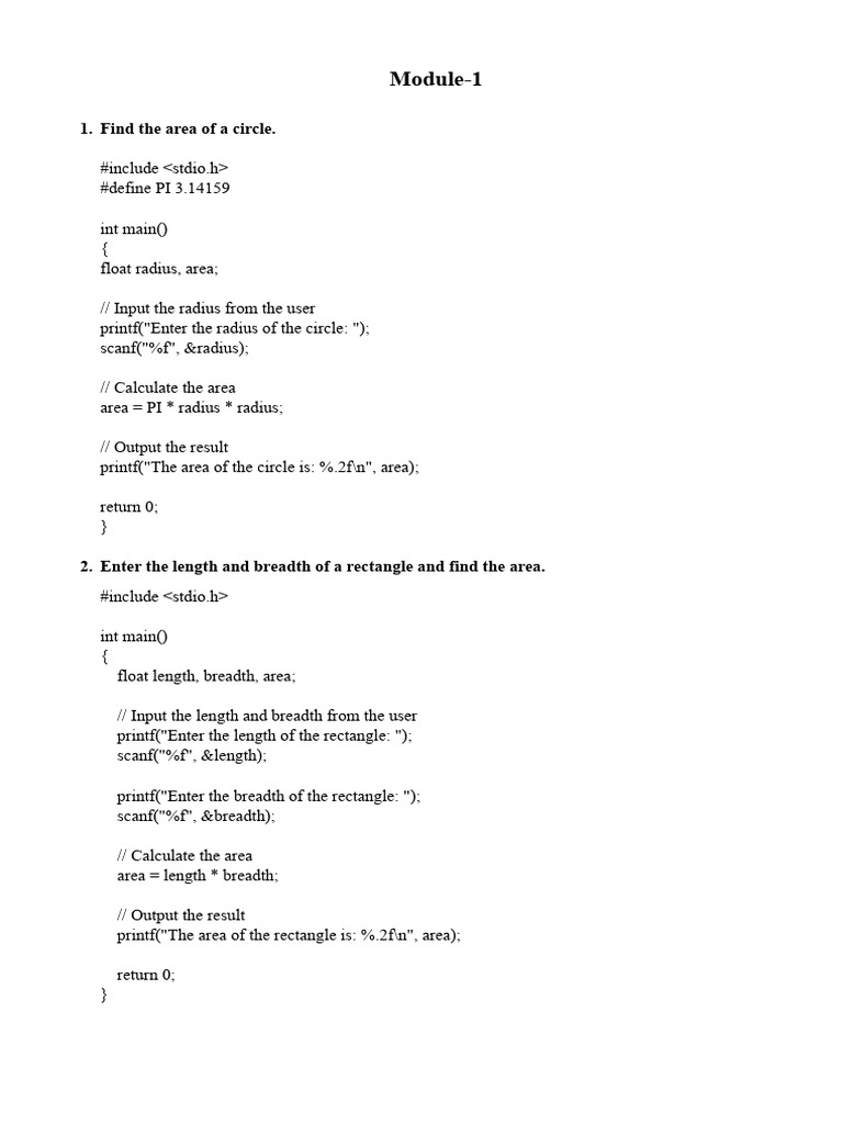 CP Lab Assignments Upto Module-2 | PDF | Fahrenheit | Computing