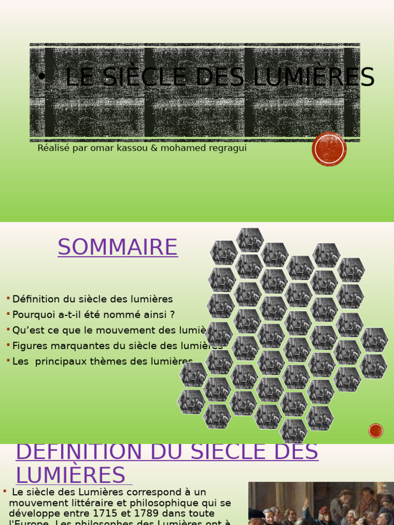 Définition du Siècle des Lumières | PDF | Siècle des Lumières ...