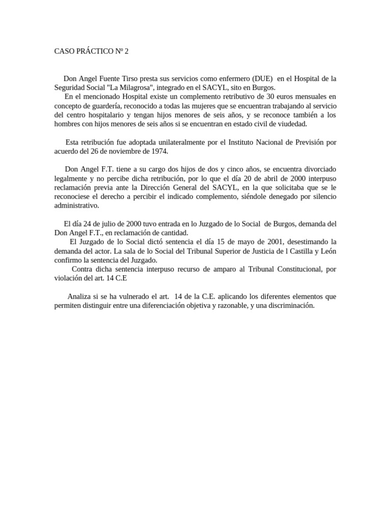 CASO PRÃ CTICO Nâº 2. | PDF