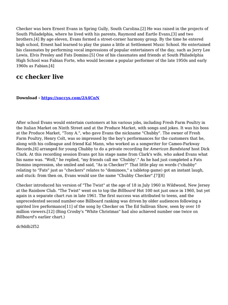 Cc Checker Live Pdf
