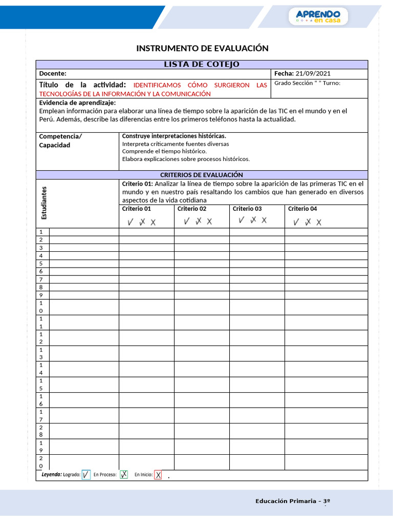 Ps. 3º - Instr. 21 de Setiembre (Web) | PDF | Crecimiento personal y ...